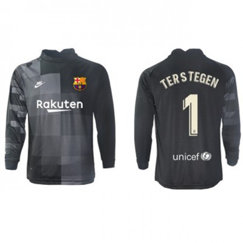 Fotbalový Dres FC Barcelona Brankářské Ter Stegen 1 Venkovní 2021/22 ...